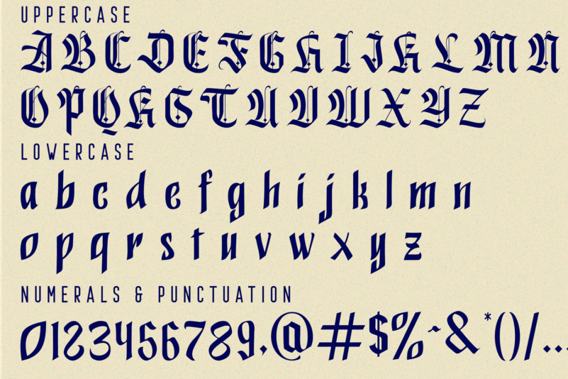 Power Blackletter Font - Download Free Font
