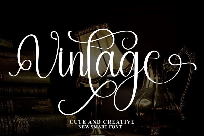 Vintage Calligraphy Typeface - Download Free Font
