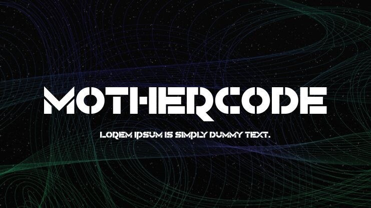 Mothercode Font - Download Free Font
