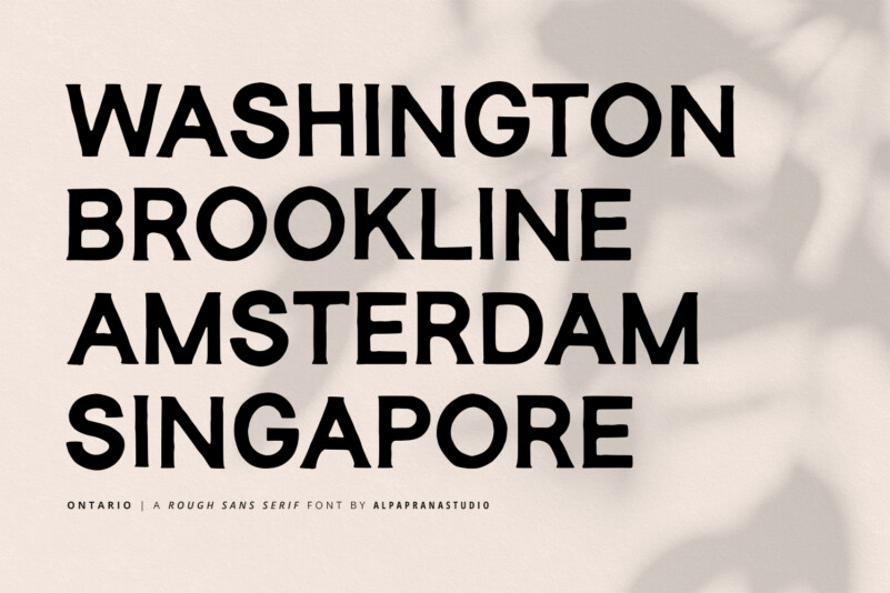 Ontario Font - Download Free Font