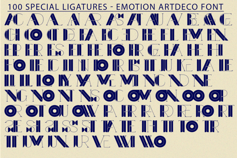 Emotion ArtDeco Font - Download Free Font