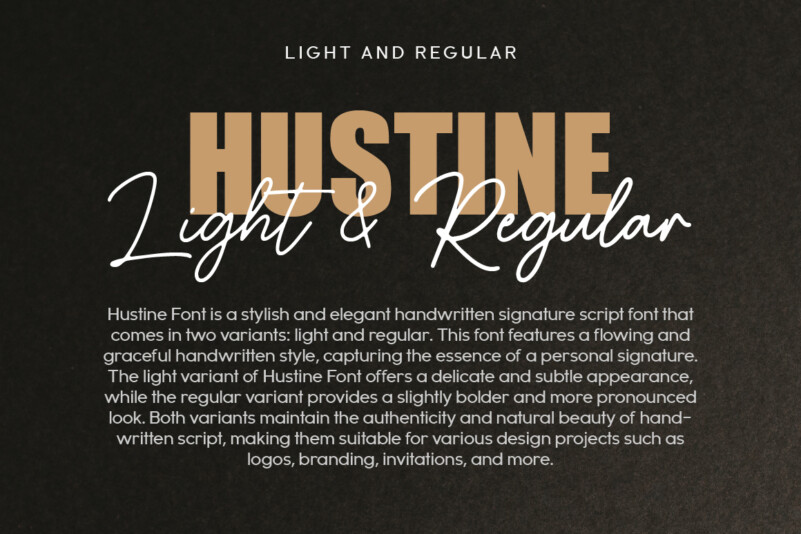 Hustine Font - Download Free Font