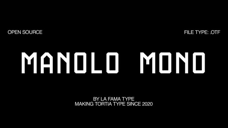 Manolo Mono Font - Download Free Font