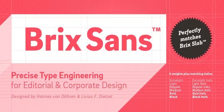 Brix Sans Font Family - Download Free Font