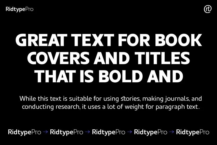 Ridtype Pro Font - Download Free Font