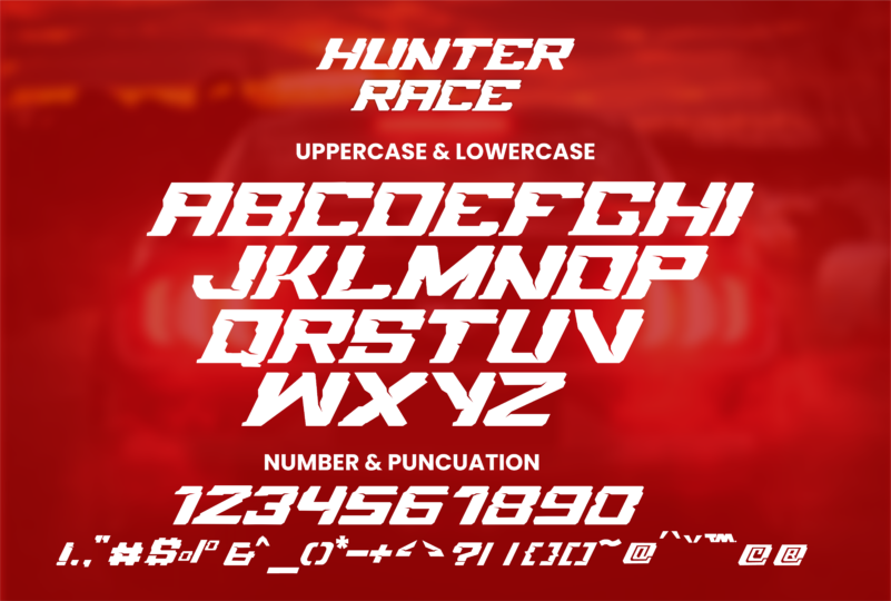 Hunter Race Font - Download Free Font
