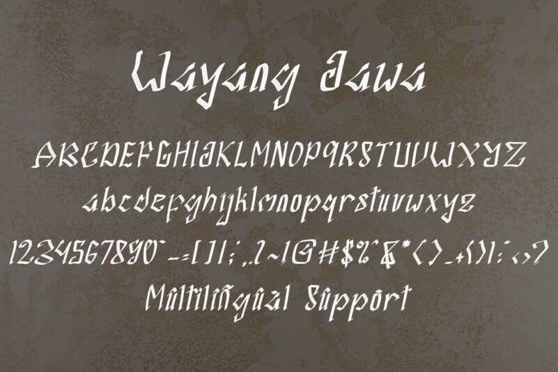 Wayang Jawa Font - Download Free Font