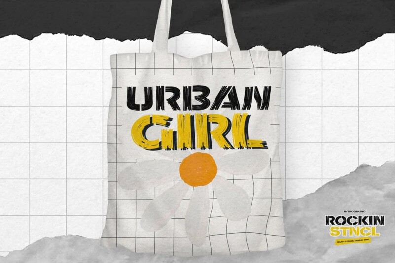 Rockin Stncl Font - Download Free Font