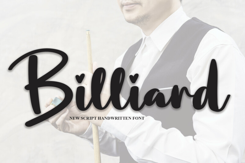 Billiard Script Font - Download Free Font