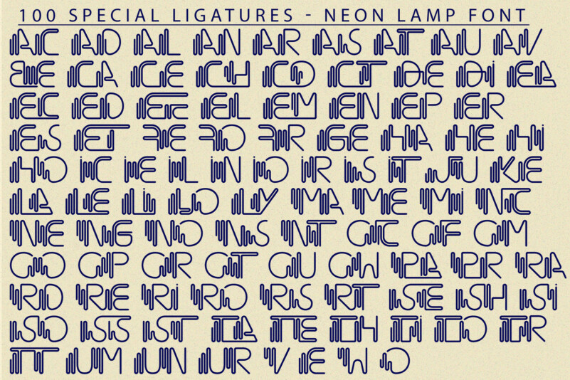 Neon Lamp Font - Download Free Font