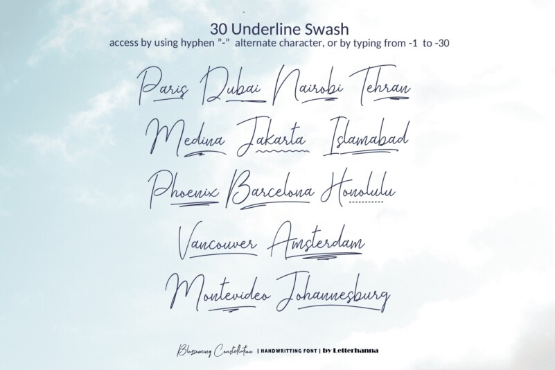 Blossoming Constellation Font - Download Free Font