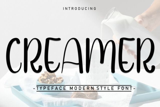Creamer Display Font - Download Free Font