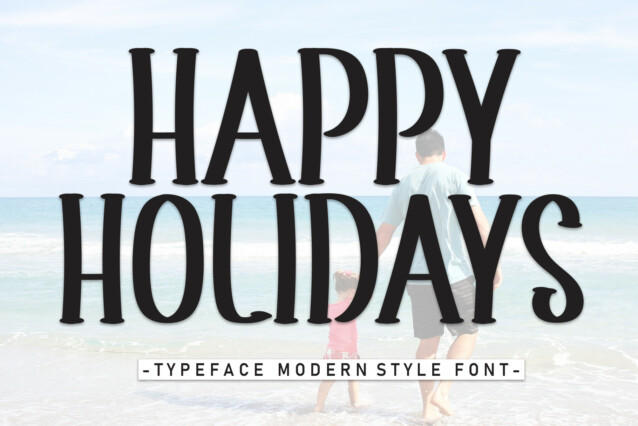 Happy Holidays Display Font - Download Free Font