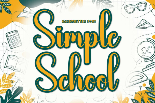 Simple School Script Font - Download Free Font