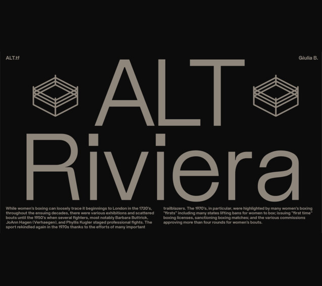 ALT Riviera Font Family - Download Free Font