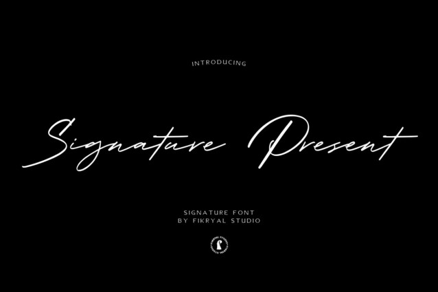 Signature Present Font - Download Free Font