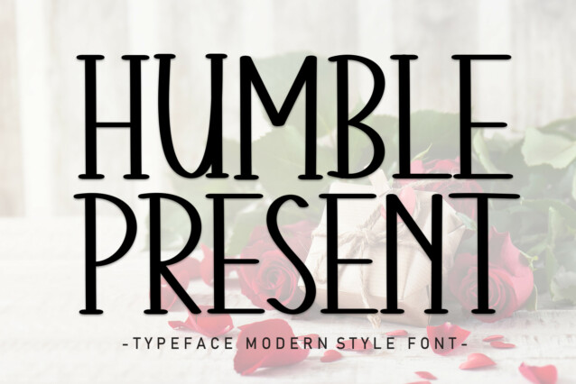 Humble Present Display Font - Download Free Font