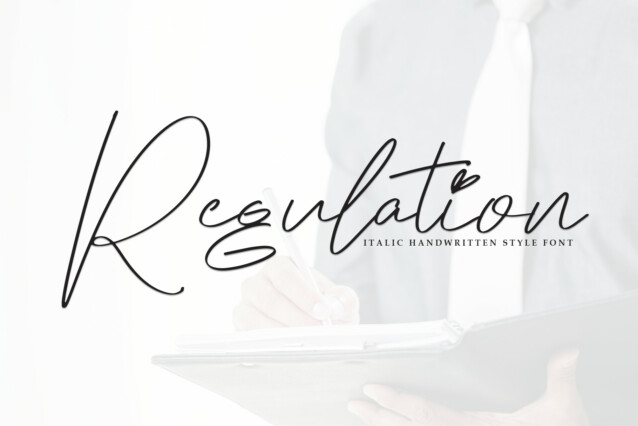 Regulation Script Font - Download Free Font
