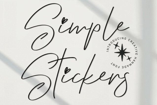 Simple Stickers Font - Download Free Font