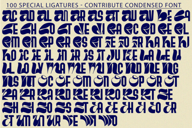 Contribute Condensed Font - Download Free Font