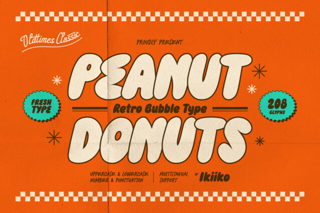 Peanut Donuts Font - Befonts