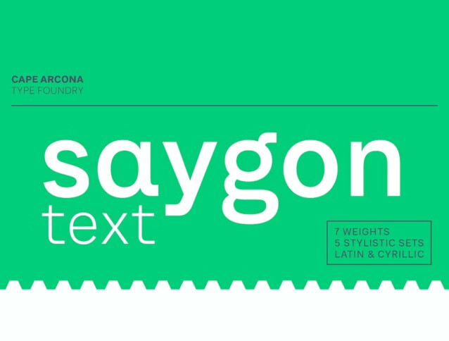 CA Saygon Text Font Family - Befonts
