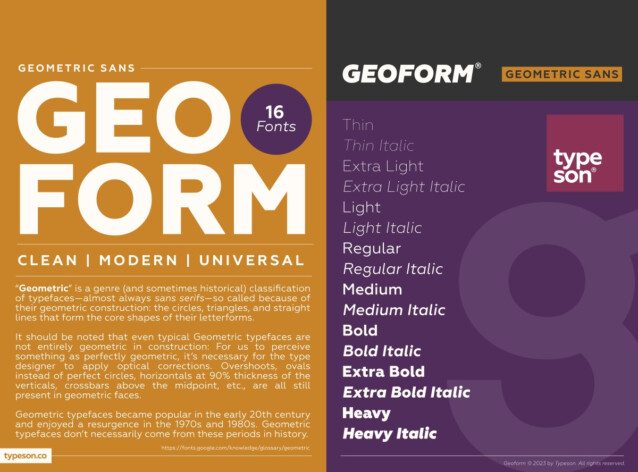 Geoform Font Family - Download Free Font