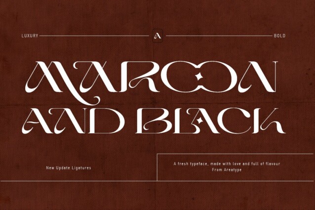 Maroon And Black Font - Download Free Font