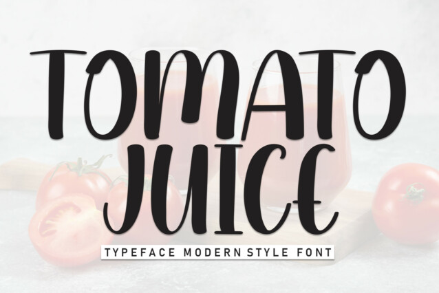 Tomato Juice Display Font - Download Free Font