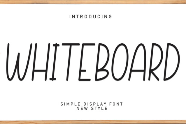 Whiteboard Display Font - Download Free Font