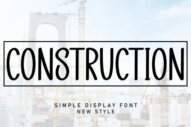 Construction Display Font - Download Free Font