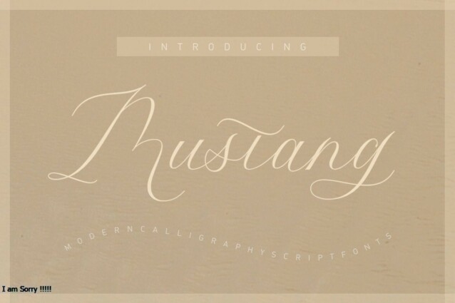 Mustang Script Typeface - Download Free Font