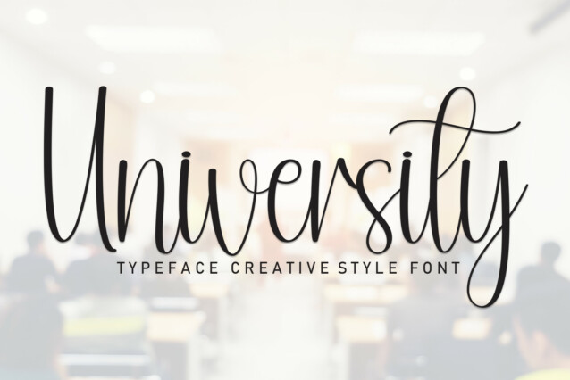 University Script Font - Download Free Font