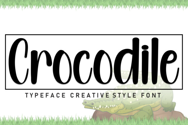 Crocodile Display Font - Befonts