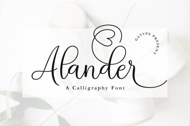 Alander Script Font - Download Free Font
