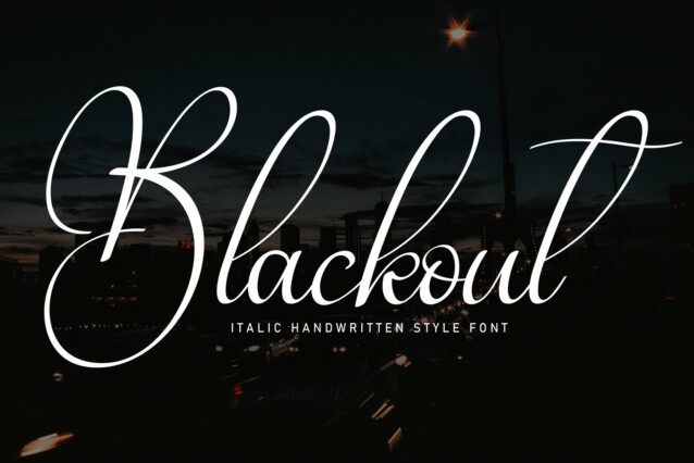 Blackout Script Font - Download Free Font