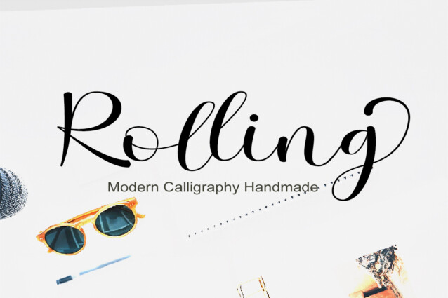 Rolling Script Font - Download Free Font