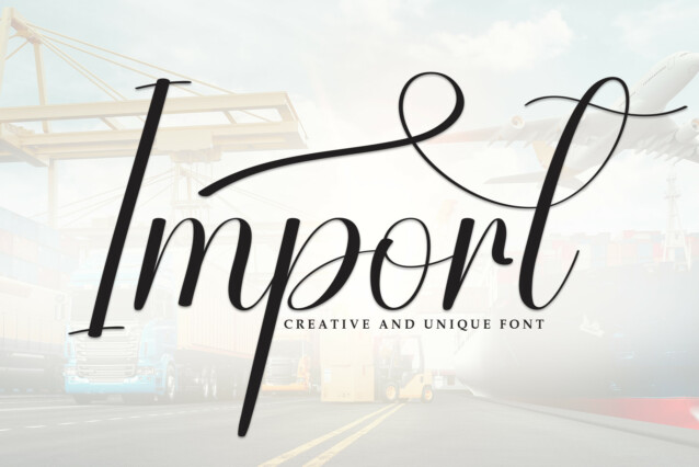 Import Script Font - Download Free Font