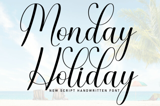 Monday Holiday Script Font - Download Free Font