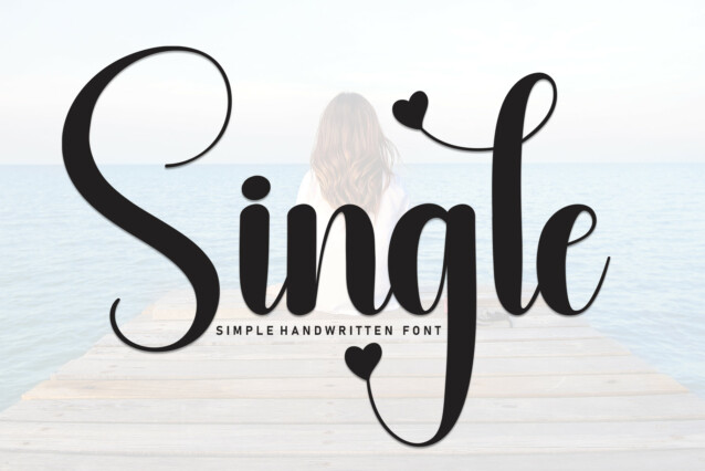 Single Calligraphy Typeface - Download Free Font