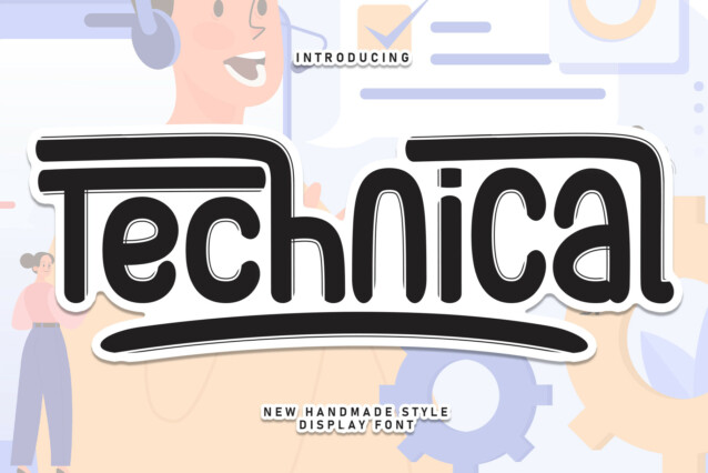 Technical Display Font - Download Free Font