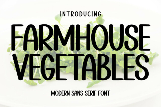 Farmhouse Vegetables Font - Download Free Font
