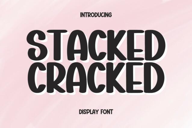 Stacked Cracked Display Font - Download Free Font