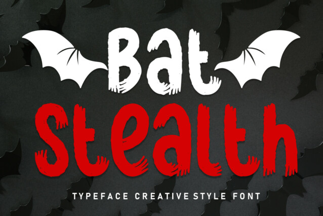 Bat Stealth Display Font - Download Free Font