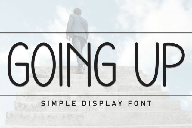 Going Up Display Font - Download Free Font