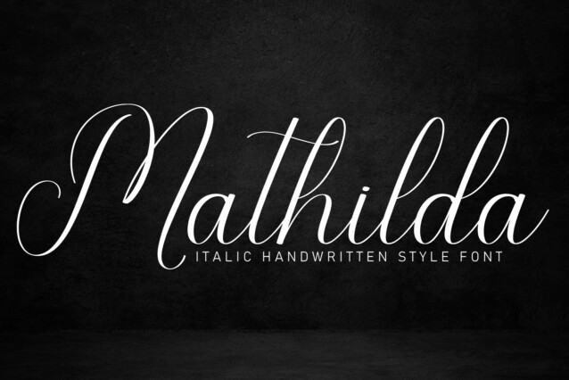Mathilda Calligraphy Typeface - Download Free Font