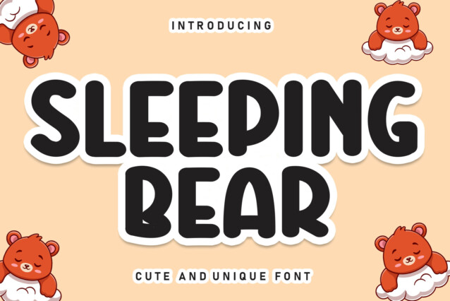 Sleeping Bear Display Font - Download Free Font