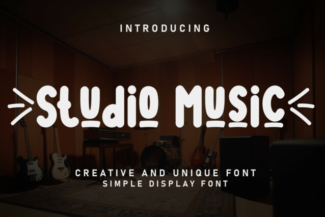 Studio Music Display Font - Download Free Font