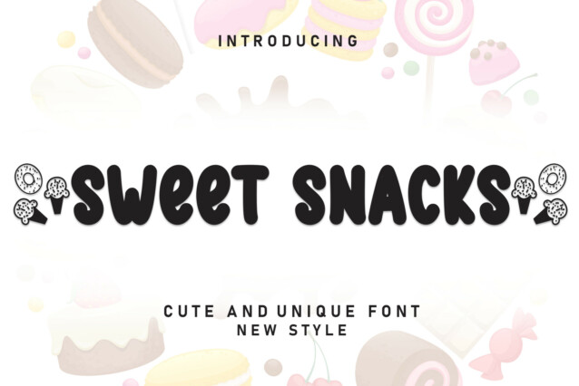 Sweet Snacks Display Font - Download Free Font