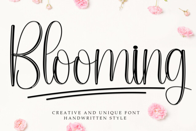 Blooming Script Font - Download Free Font
